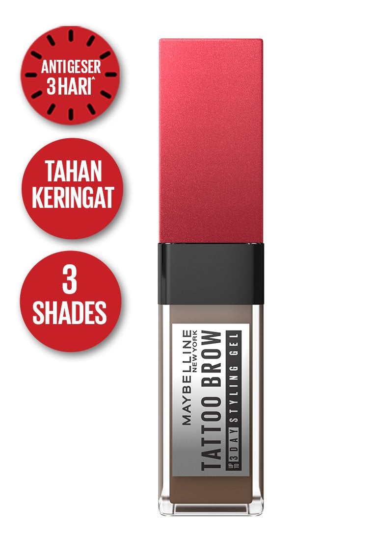 Tattoo Brow Gel - Maskara Alis Hingga 3 Hari | Maybelline